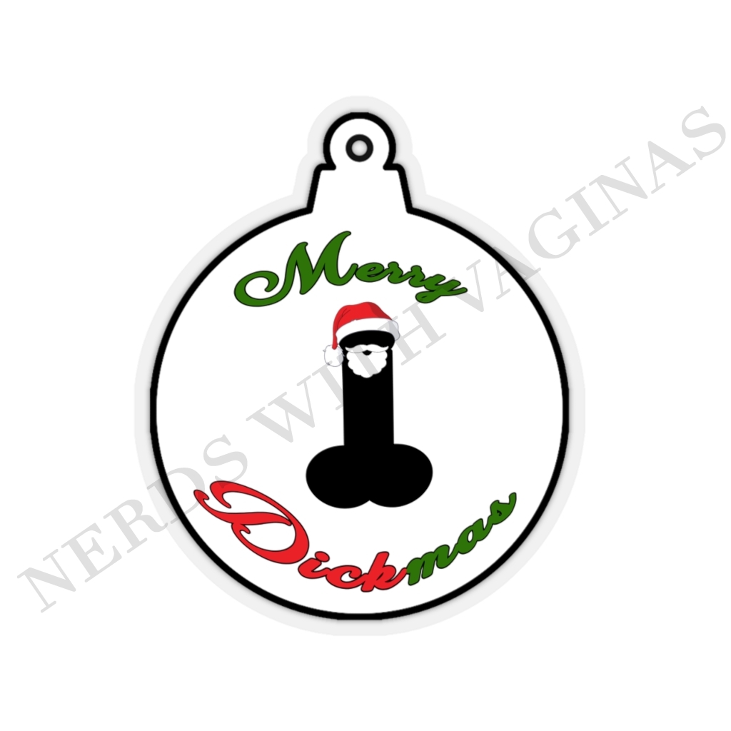 Merry Dickmas Stickers Nerdswithvaginas
